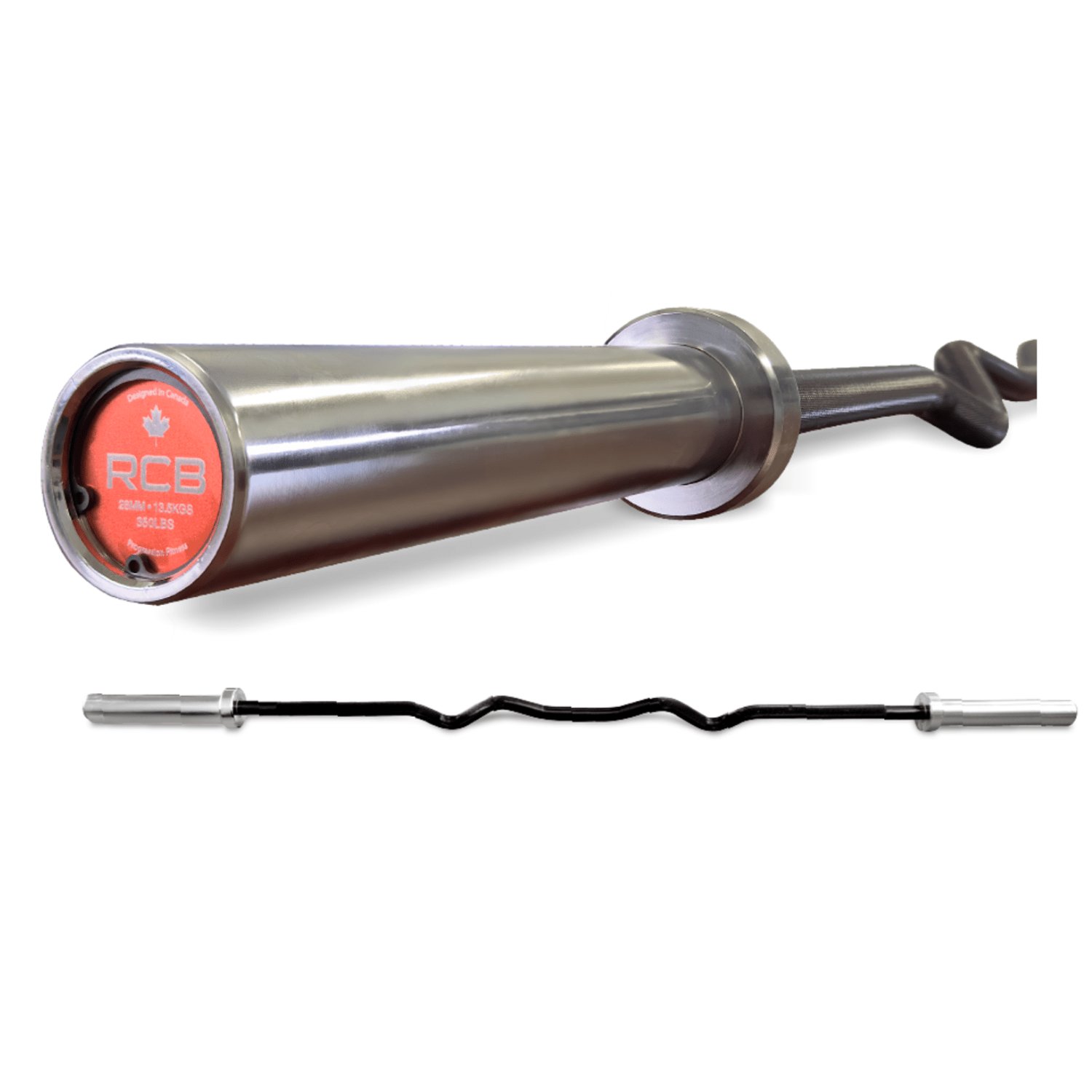 Progression Fitness Rackable Olympic Curl Bar (350lbs-28mm) | Flaman ...