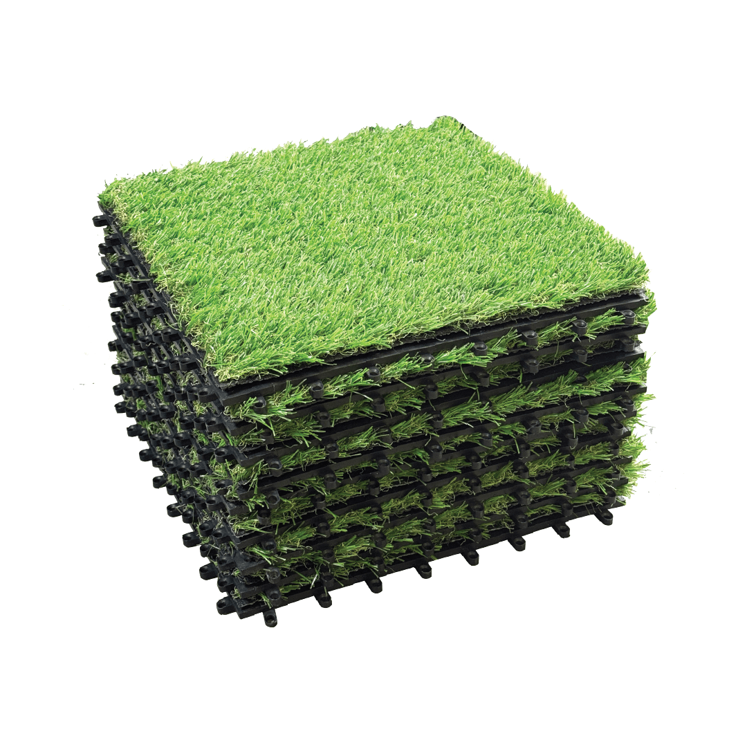 QS Rubber Turf Tile 12"x12" x 1.5" pile height | Flaman Fitness